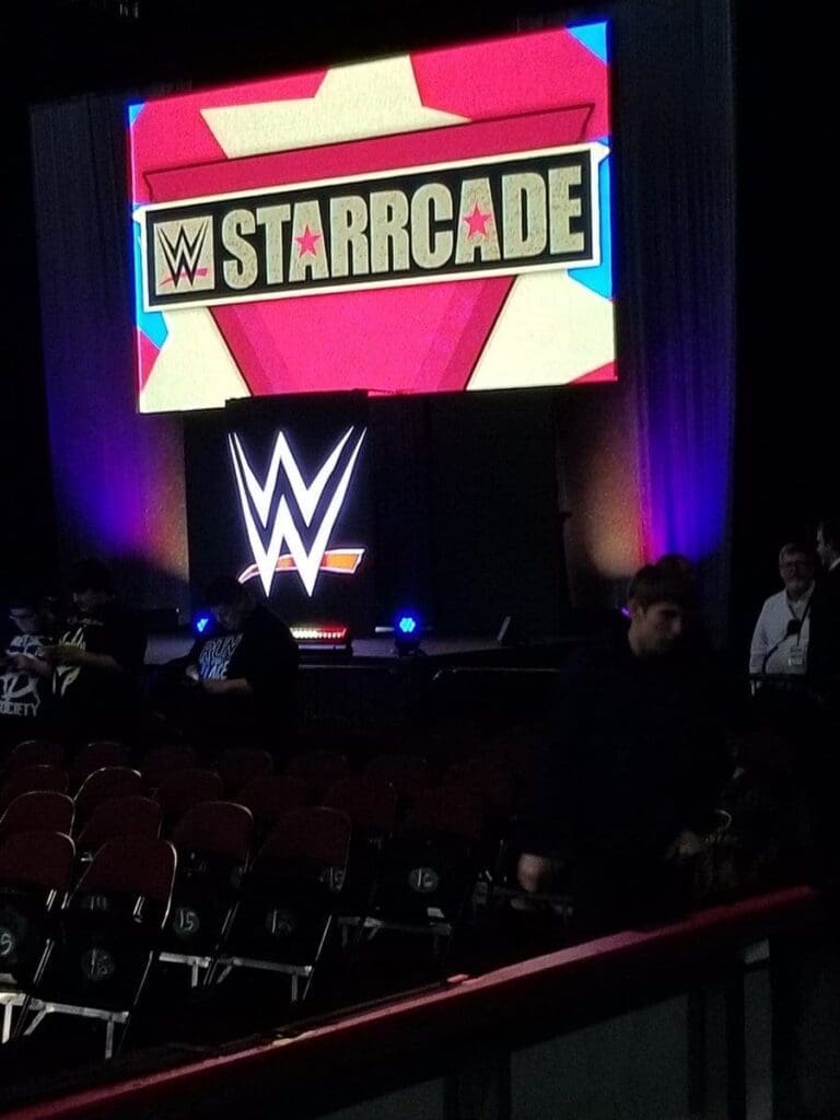 First-Look at the WWE Starrcade Stage for Tonight's Show