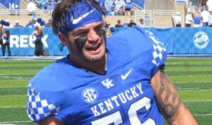 University Of Kentucky's Kash Daniel Representing WWE During Citrus Bowl