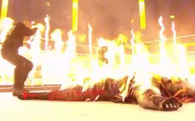 Randy Orton Sets Bray Wyatts Fiend On Fire At Wwe Tlc