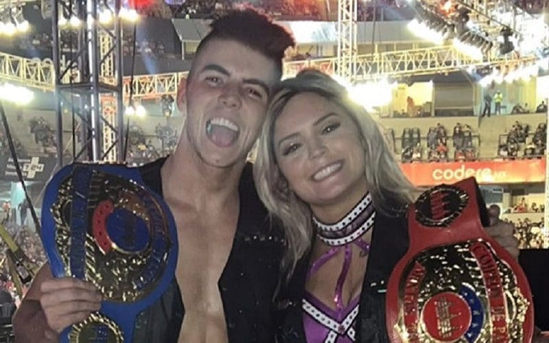 Sammy Guevara & Tay Conti Booked For Mixed Tag Match At AEW Double Or ...