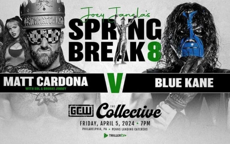 Matt Cardona vs Blue Kane Added To Joey Janela's Spring Break Card