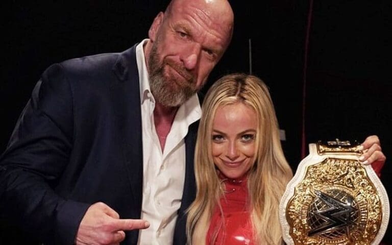Triple H Does Signature Pose with Liv Morgan After Title Win at 2024 ...