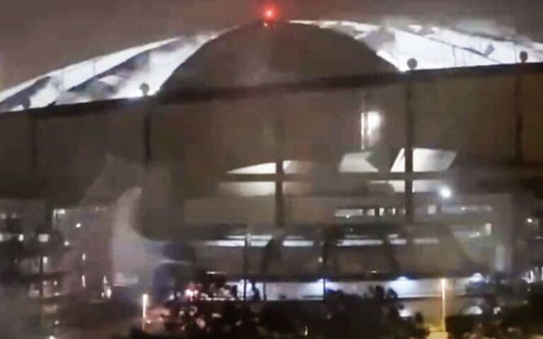 Tampa Bay Rays Respond After Hurricane Milton Tears Roof Off Former WWE Thunderdome Home ...