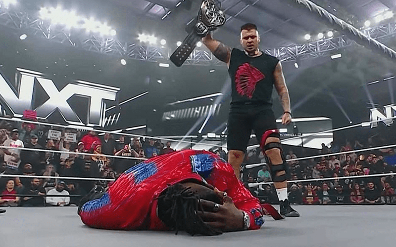Oba Femi Blindsided During Title Celebration on 1/14 WWE NXT