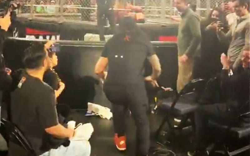 Footage Captures Roman Reigns Sneaking Through Crowd Before Vicious ...