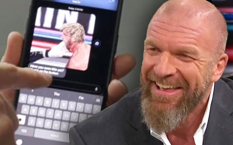 Triple H Texted Logan Paul a Viral Pic of Jey Uso Kicking Him in the Face