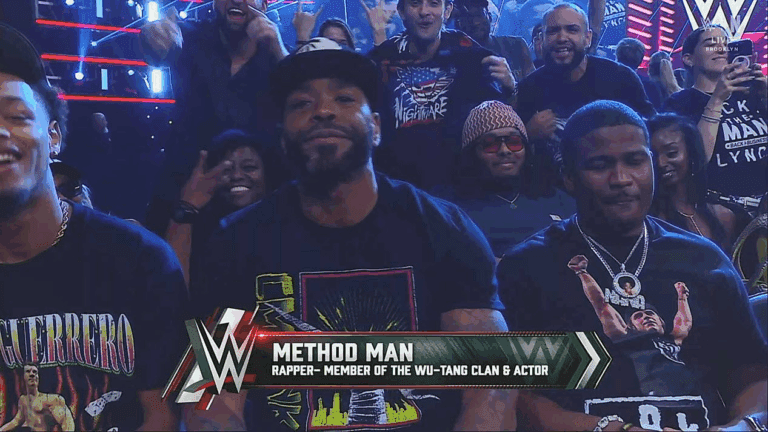 Method Man, Dave East, Da’Vinchi & Adam Blackstone Sit Ringside At WWE RAW